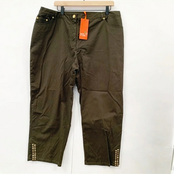 hearts of palm | Pants & Jumpsuits | Nwt Hearts Of Palm Olive Studded ...